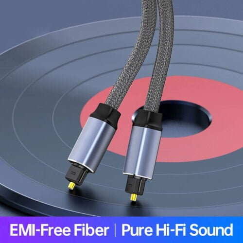 Toslink Digital Optical Audio Cable,Aluminum Housing,6mm Nylon Braided ...