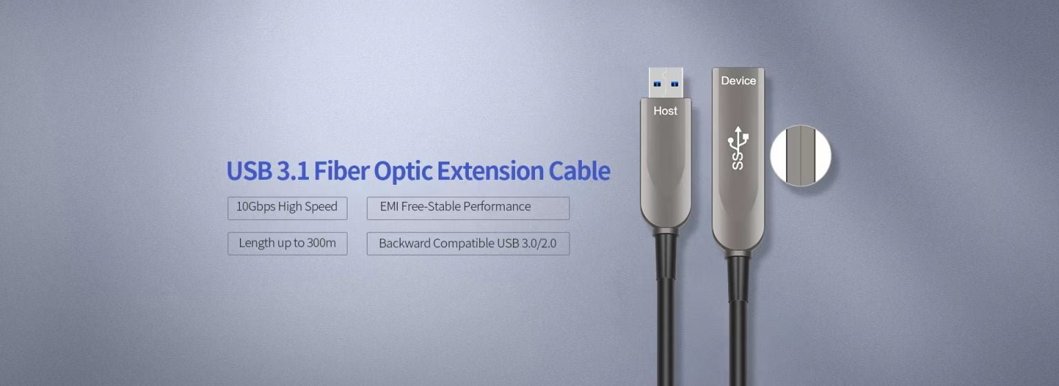 Optical USB Cables - AOC Fiberlink