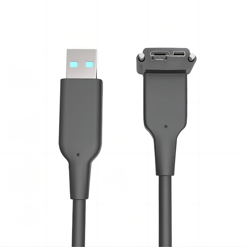 5G USB 3.1 AOC-Active Optical Cable-AM to angled Micro-B 20m
