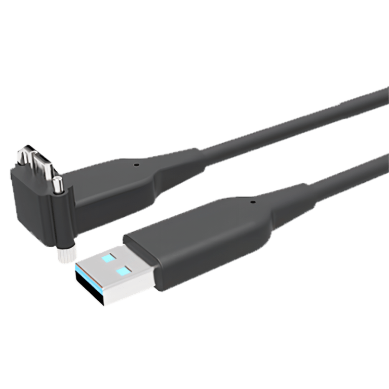 5G USB 3.1 AOC-Active Optical Cable-AM to angled Micro-B 20m