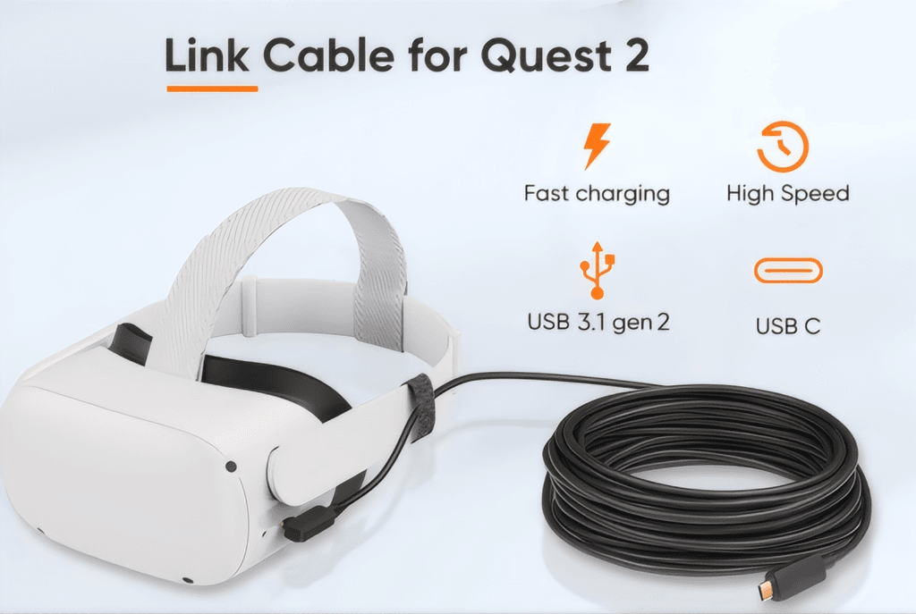 5m AOC Fiber Optic VR Headset Cable Extension-AOCFIBERLINK