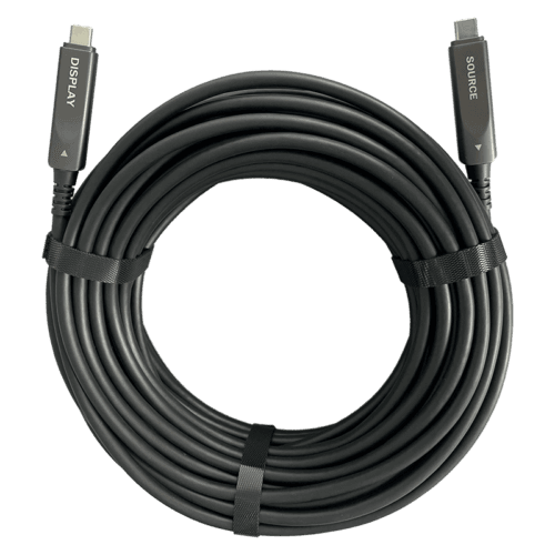 Fiber Optic USB C Cable-8K Video-10Gbps-100W PD-AOCFIBERLINK