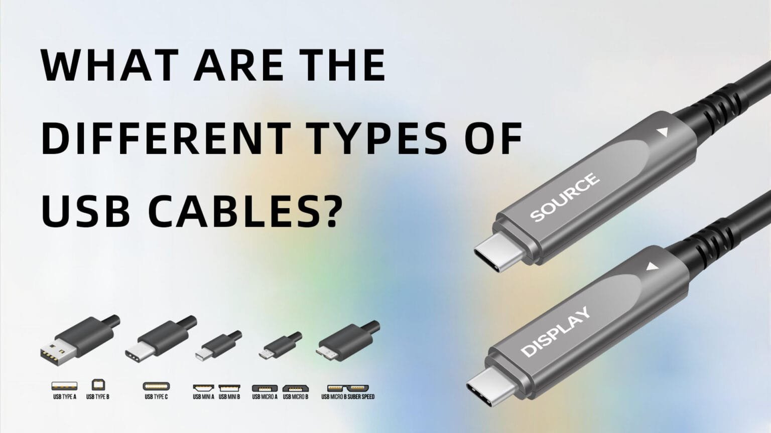 What Are the Different Types of USB Cables? - AOC Fiberlink